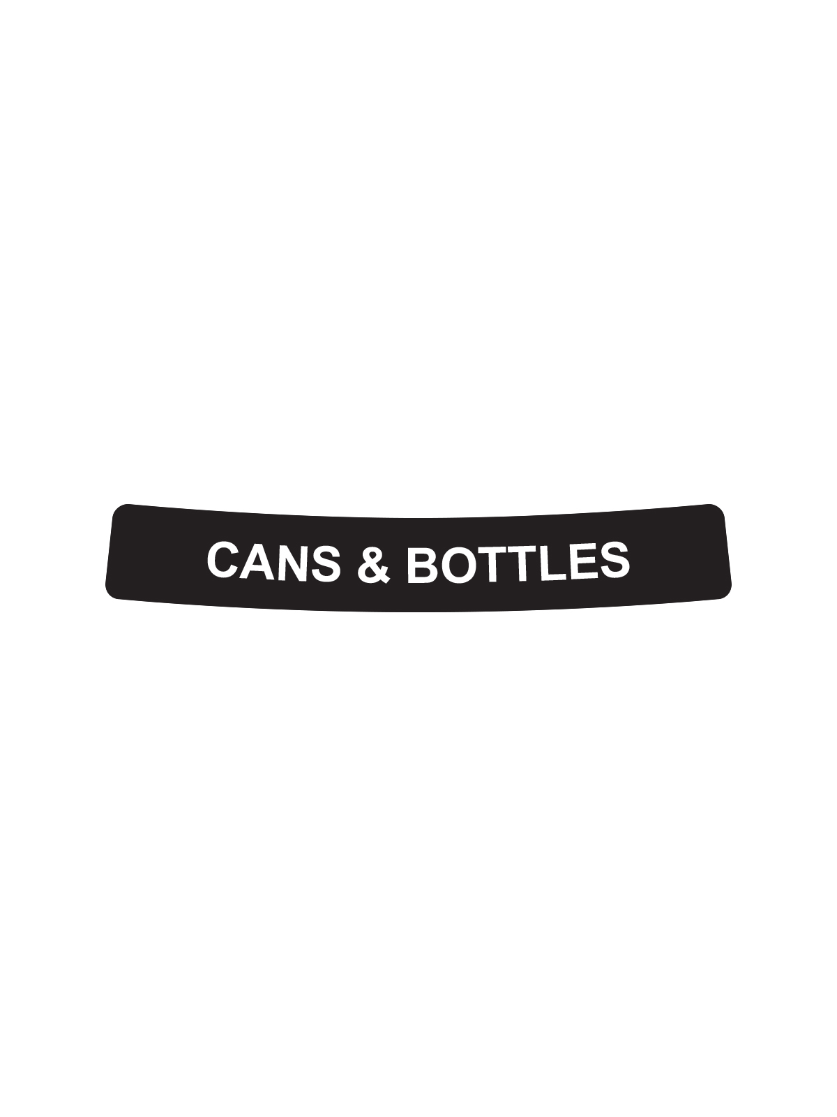 BARREL TOPPER - Label - Cans & Bottles - Black-White - Busch Systems US