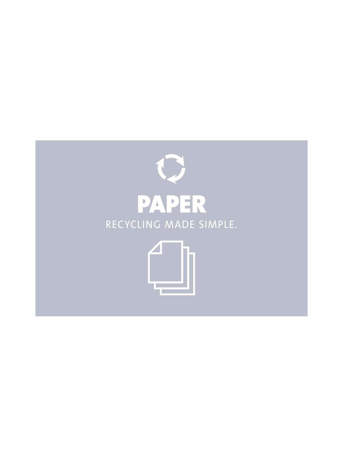 EVOLVE - Sign - Paper - Grey-White - Busch Systems US