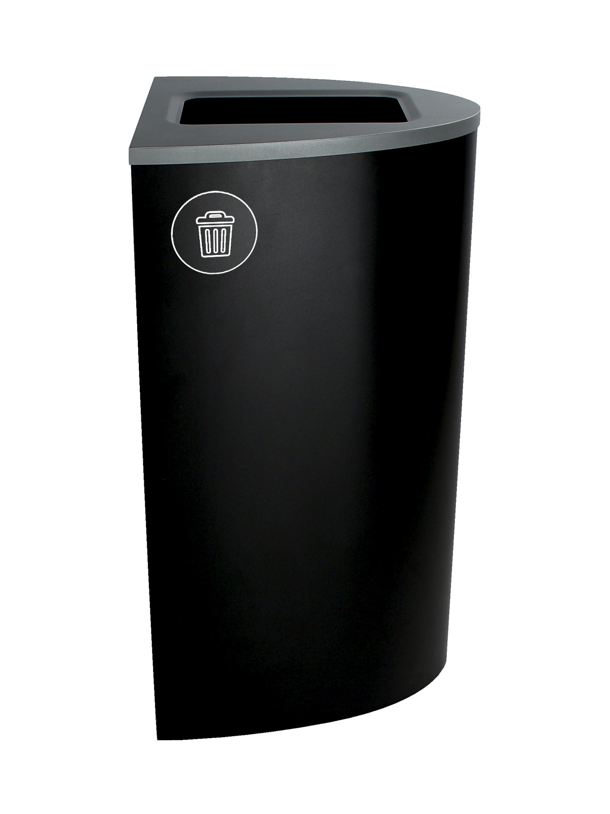 SPECTRUM - Single - Kit - Ellipse - Waste - Full - Black - Busch Systems US