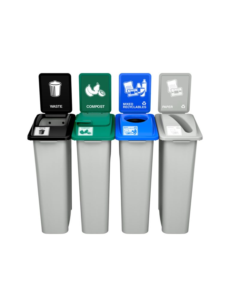 WASTE WATCHER - Quad - Kit - Standard - Waste-Compost-Mixed Recyclables ...