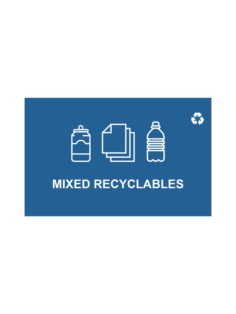 SPECTRUM - Ellipse Single Sign - Mixed Recyclables - Blue-White - Busch ...