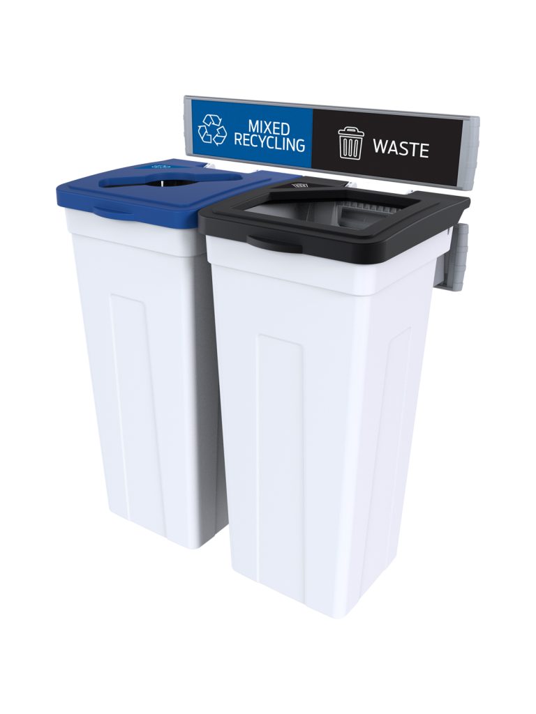 Rise-Two Stream Recycling & Waste Wall Mounted - Busch Systems