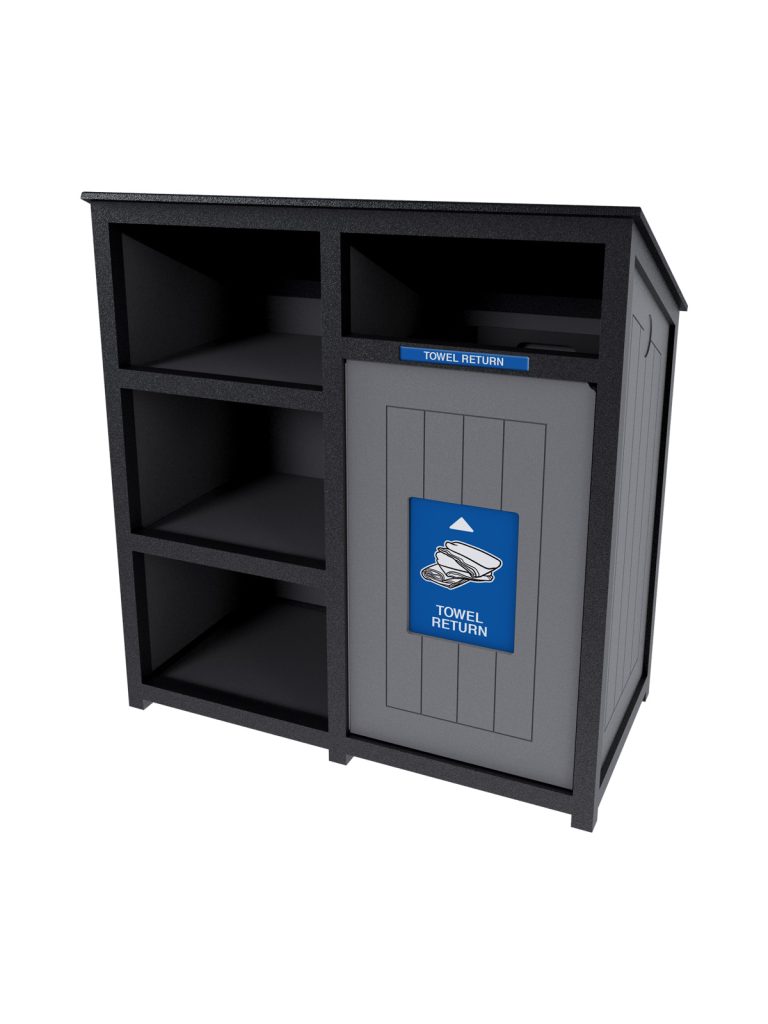 AURA - Single - Unit - Towel Valet - Towel Return - Full - Black-Grey ...