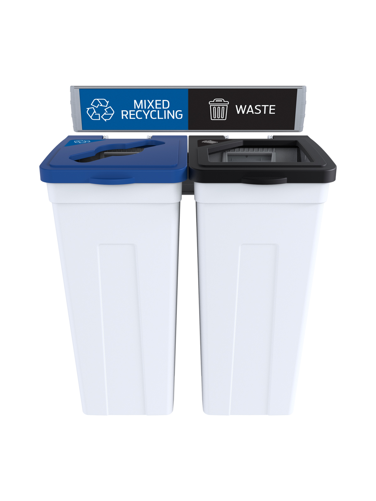 Rise-Two Stream Recycling & Waste Wall Mounted - Busch Systems