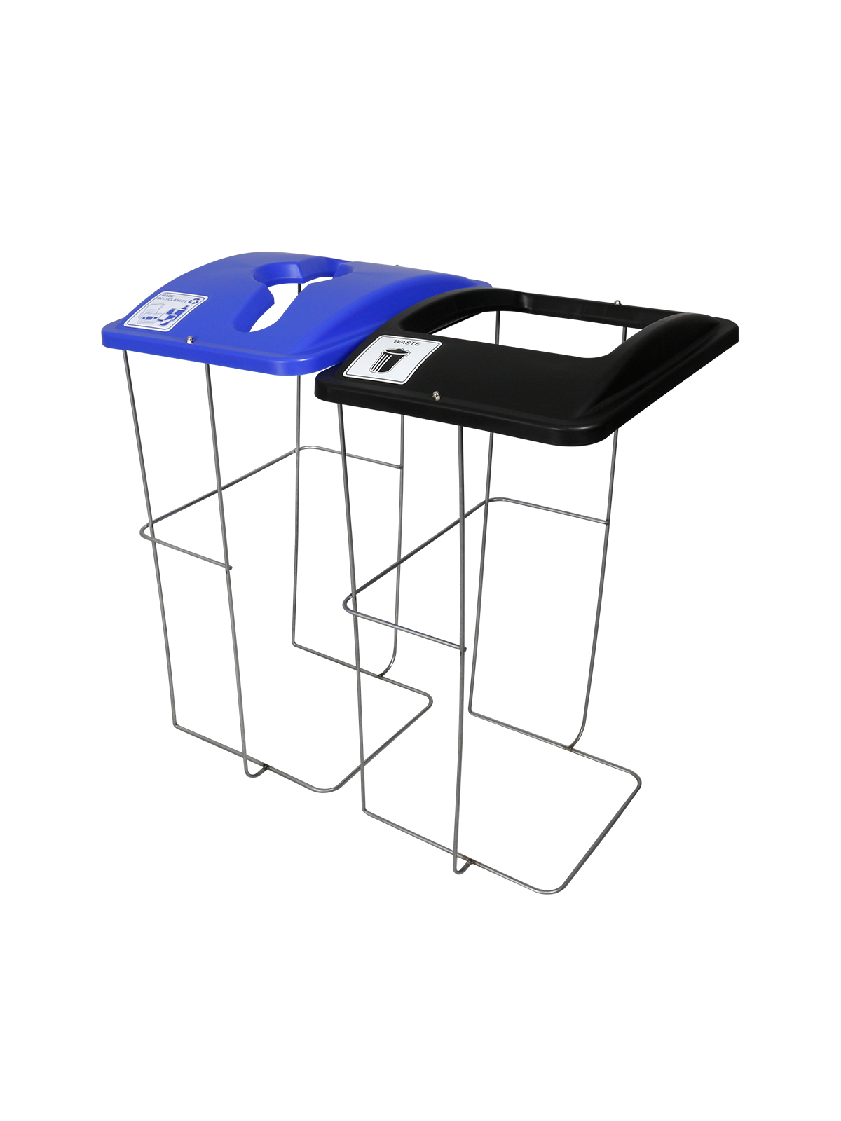 WIRE EVENT CONTAINER (2 Pack) - Double - Kit - Mixed Recyclables-Waste ...