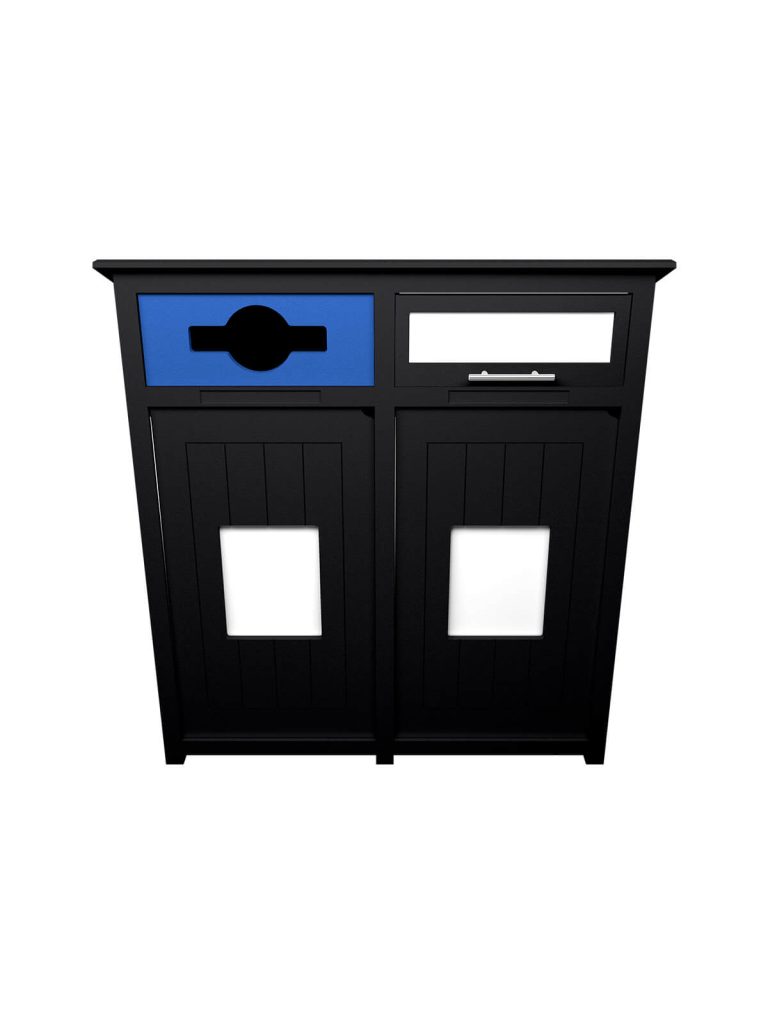AURA - Double - Unit - Mixed-Lift - Black-Blue - Busch Systems US