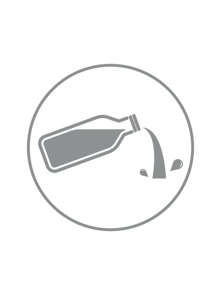 SPECTRUM - Label - Liquid Disposal - Clear-Silver - Busch Systems US