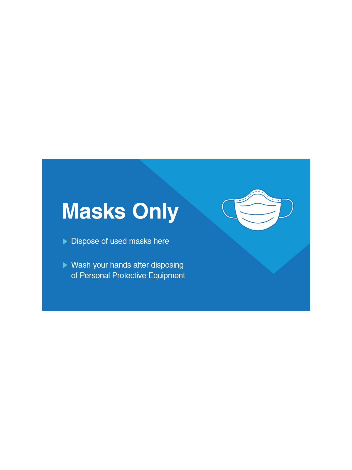 SPECTRUM - Cube Sign - Masks Only - Blue-White - Busch Systems US
