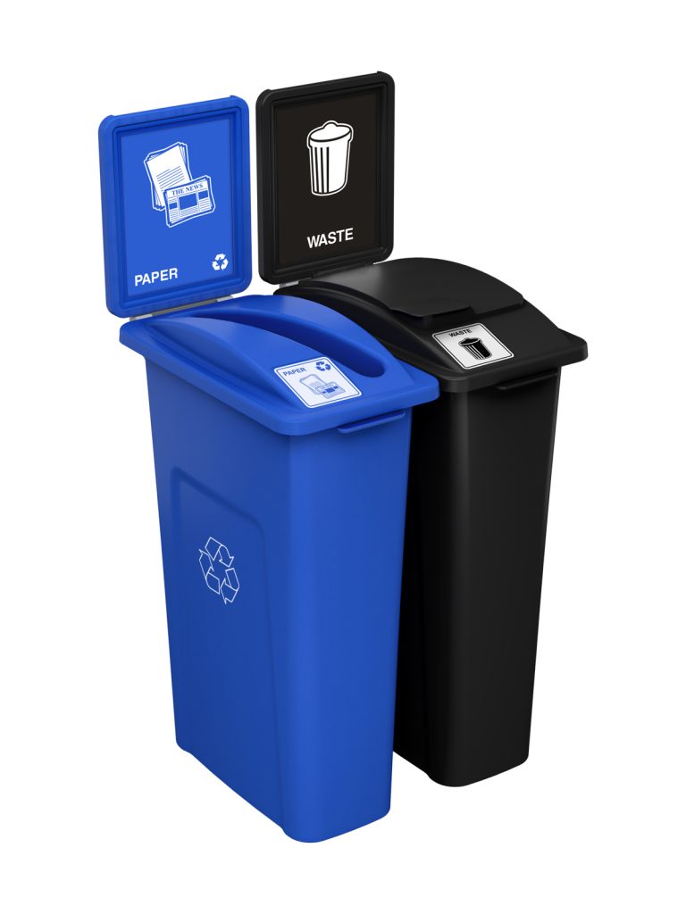 WASTE WATCHER - Double - Kit - Paper-Waste - Slot-Solid Lift - Blue ...